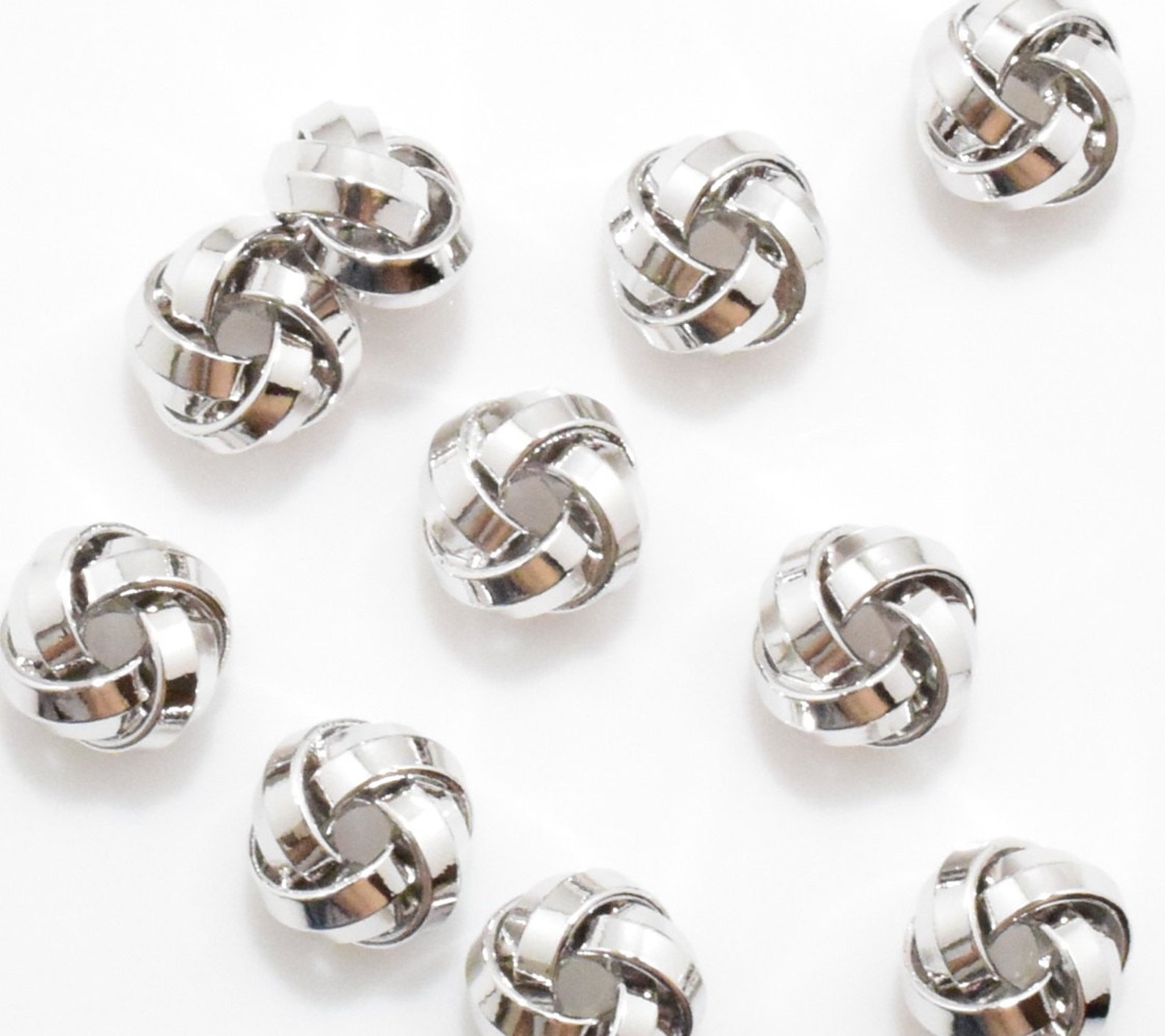 Love Knot Bead . Knot Pendant . Knot Charm . Wedding Jewelry . | Etsy