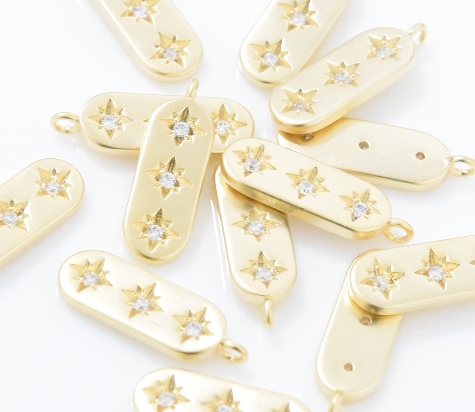 Cubic Star Pendant . Cubic Star Charm . Cubic Star Beads . - Etsy