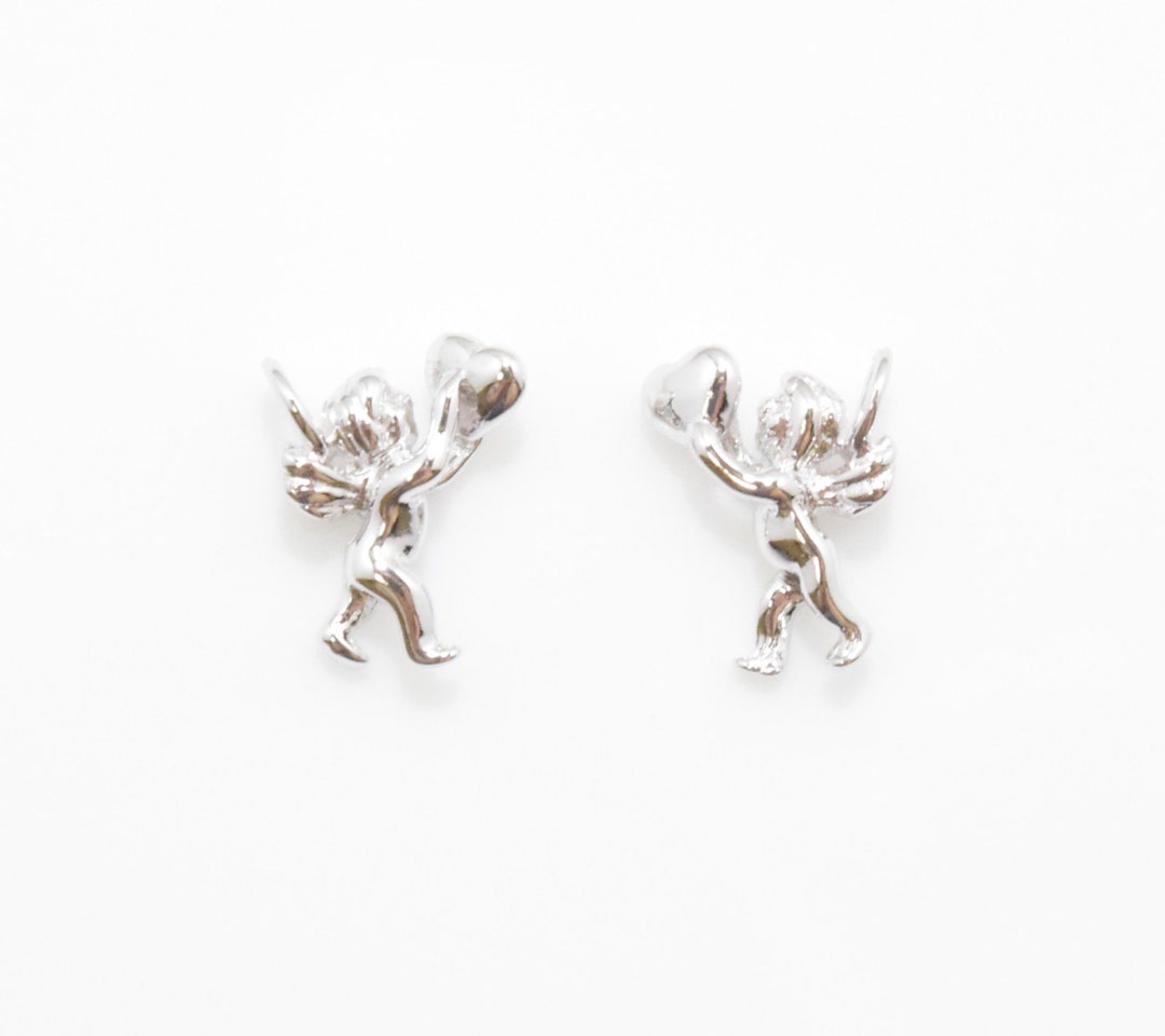 Cupid Pendant . Cupid Charm . Cupid Heart Charm . Wedding Jewelry ...