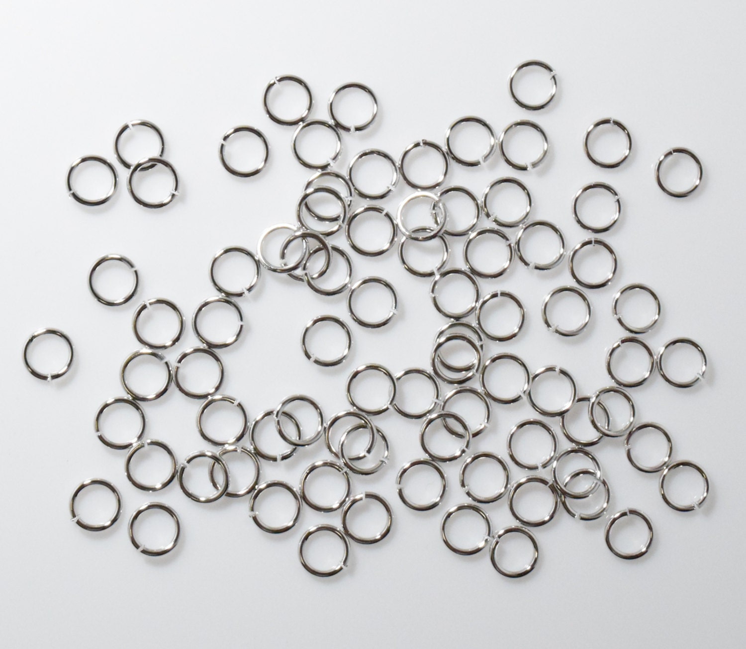 Jump Ring 1.0mm X 6mm Basic Supplies Polished Rhodium | Etsy