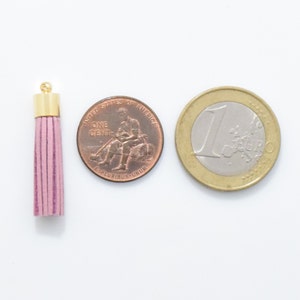 Pink Leather Tassel . Pink Tassel . Pastel Leather Tassel . Tassel ...