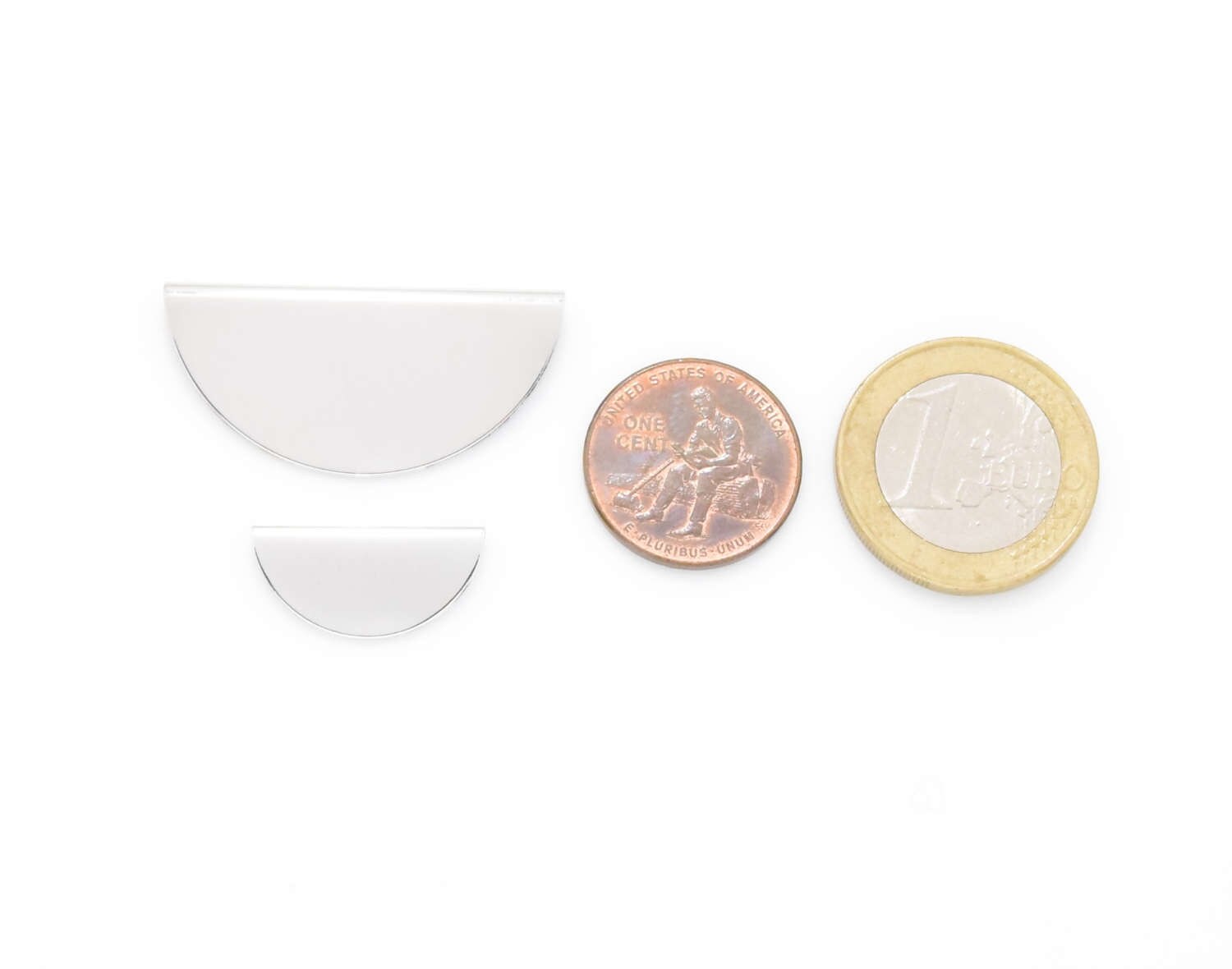 Half Moon Pendant (large) . Half Moon Bead . Half Moon Charm . Polished ...