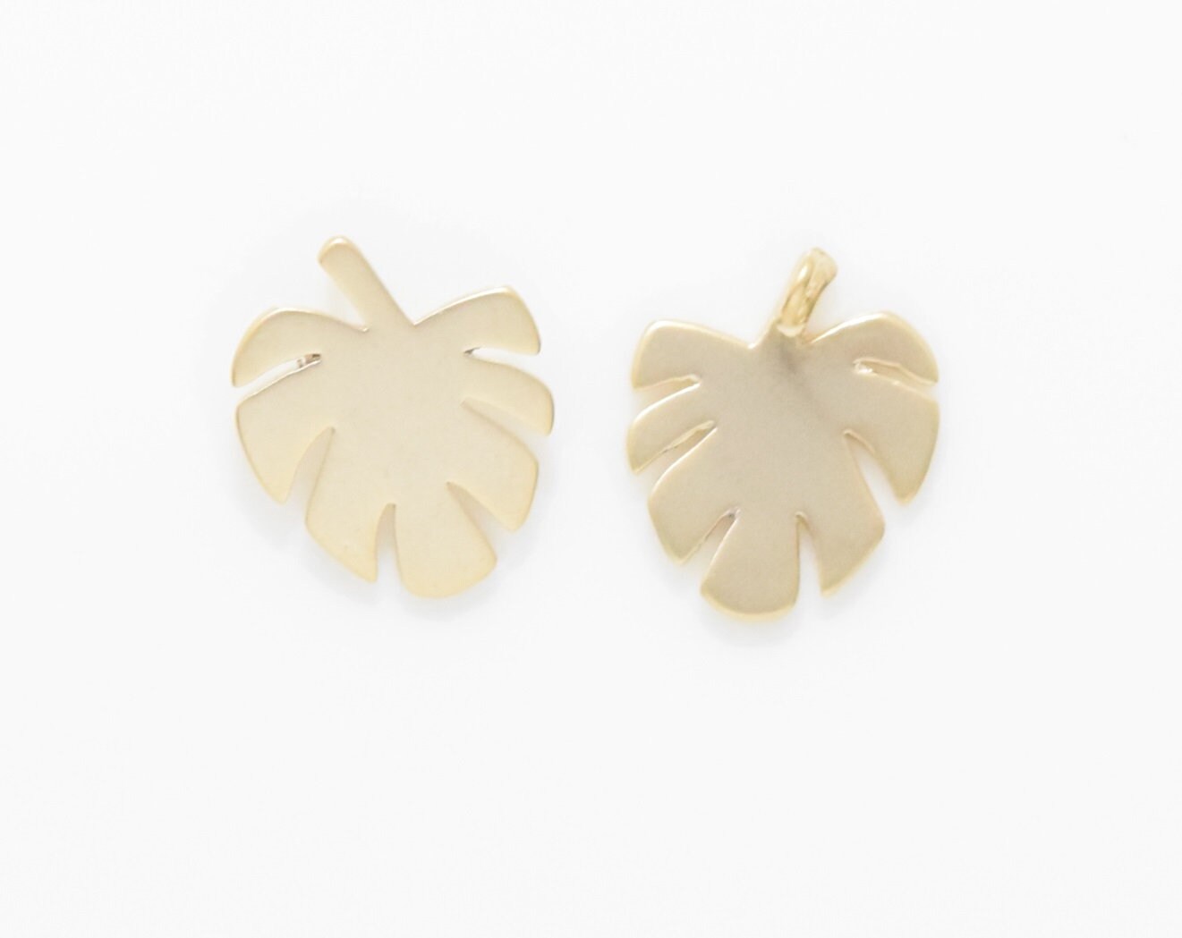 Monstera Pendant . Tropical Foliage Pendant . Leaf Pendant . Leaf Charm ...