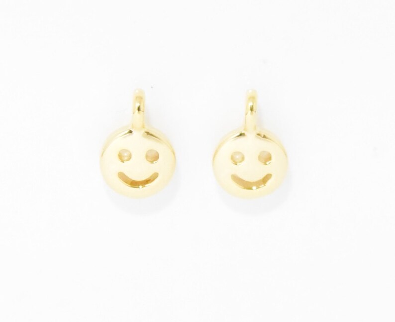 Tiny Smile Pendant . Smile Charm . Smile Bead . Jewelry Craft - Etsy