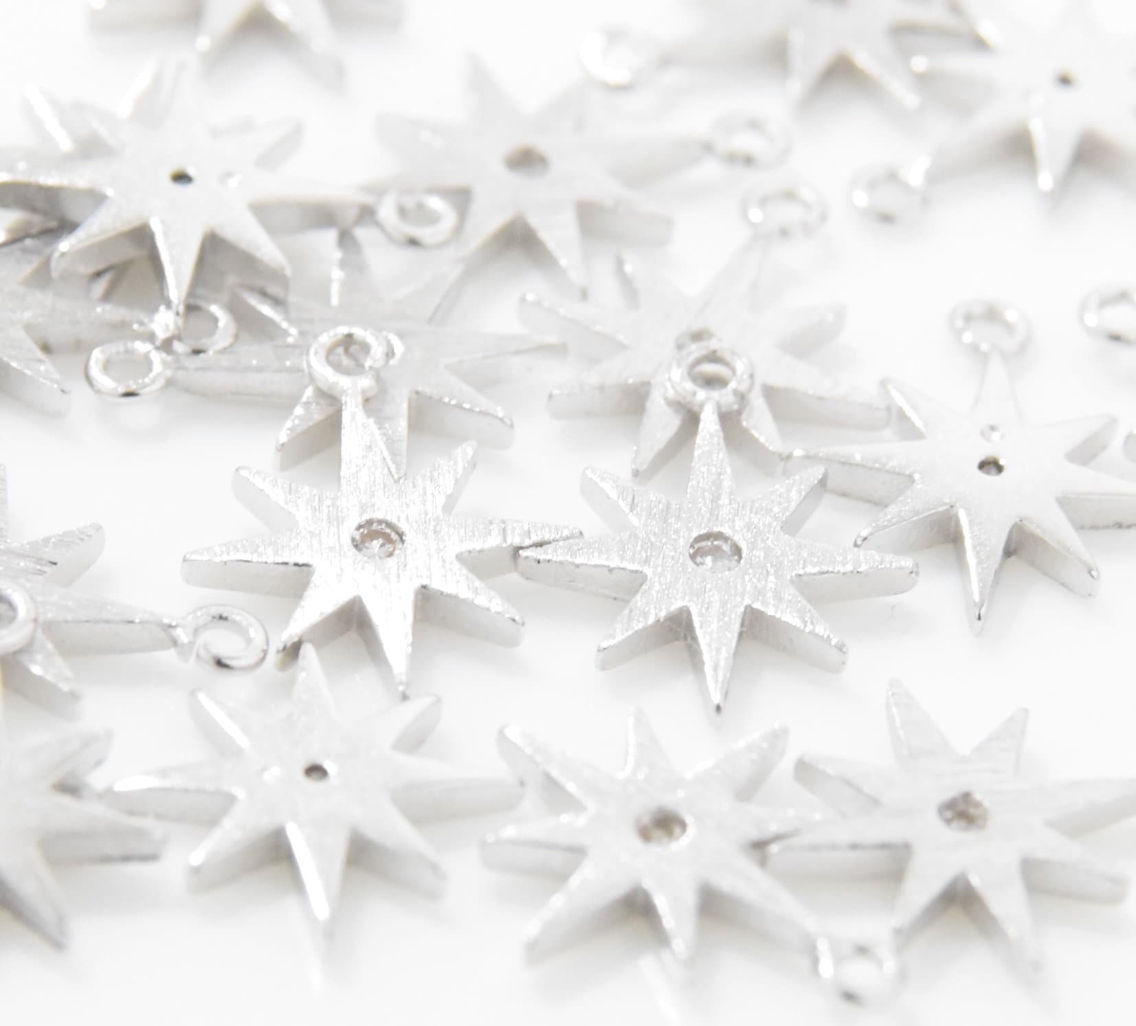 Cubic Star Pendant . Cubic Star Charm . Star Beads . Bridal | Etsy