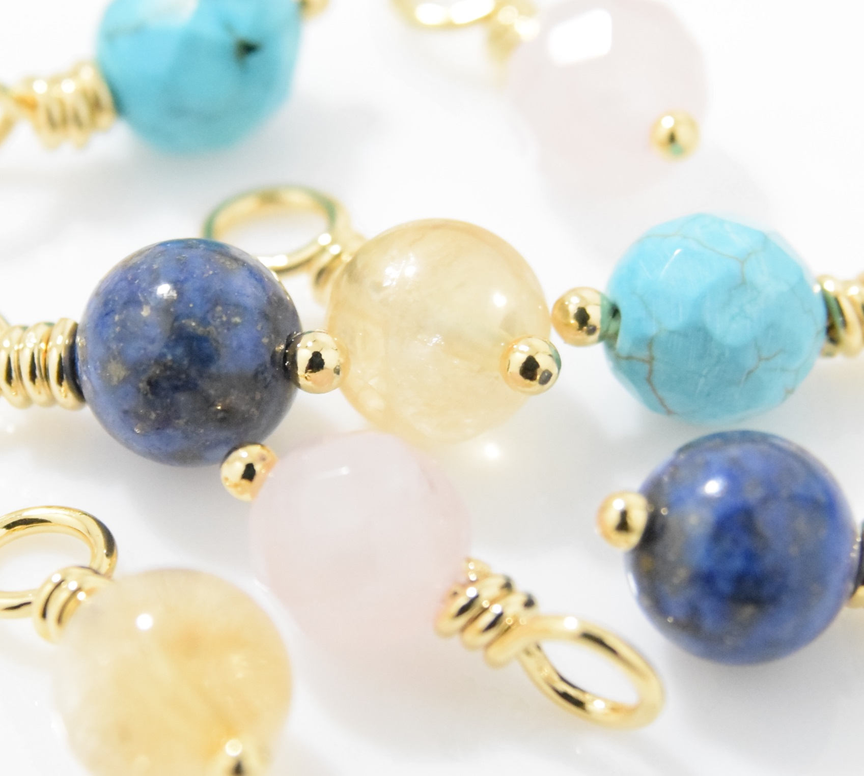 Birthstone Pendant . Birthstone Charm . Birthstones Beads . - Etsy