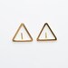 Triangle pin Brass Pendant . Wedding Jewelry . Jewelry Craft - Etsy