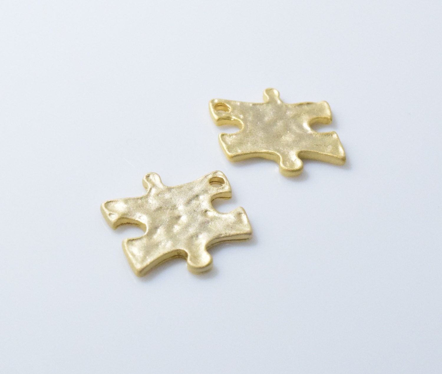 Puzzle Brass Pendant . Puzzle Charm . Jewelry Craft Supply . - Etsy