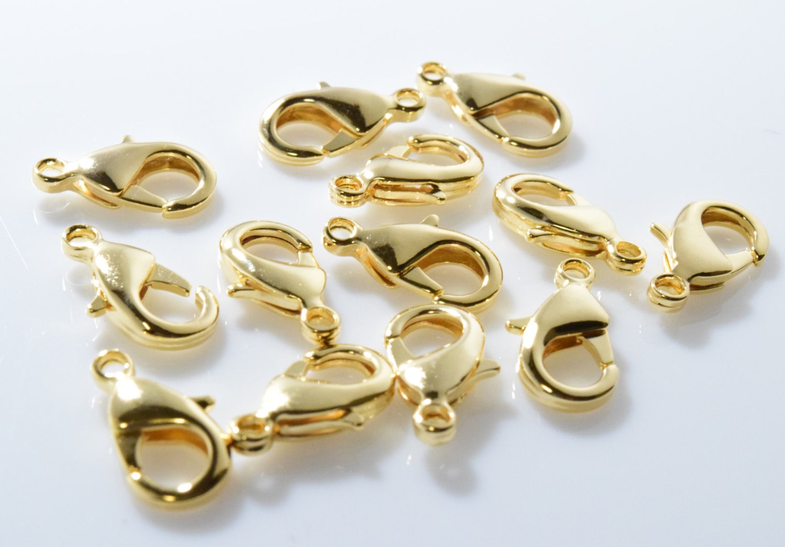 Brass Lobster Clasp 8mm X 15mm Basic Supplies Polished Gold | Etsy