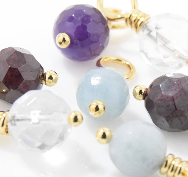 Birthstone Pendant . Birthstone Charm . Birthstones Beads . | Etsy