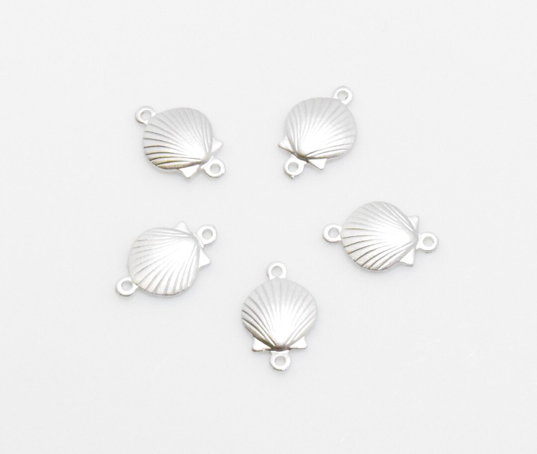 Clam Pendant . Clam Charm . Shellfish Pendant. Shellfish Charm . Shell ...