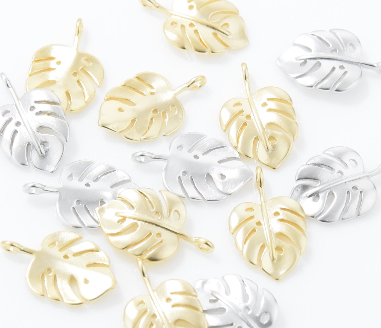 Tropical Foliage Pendant (small) . Monstera Pendant . Foliage Charm ...