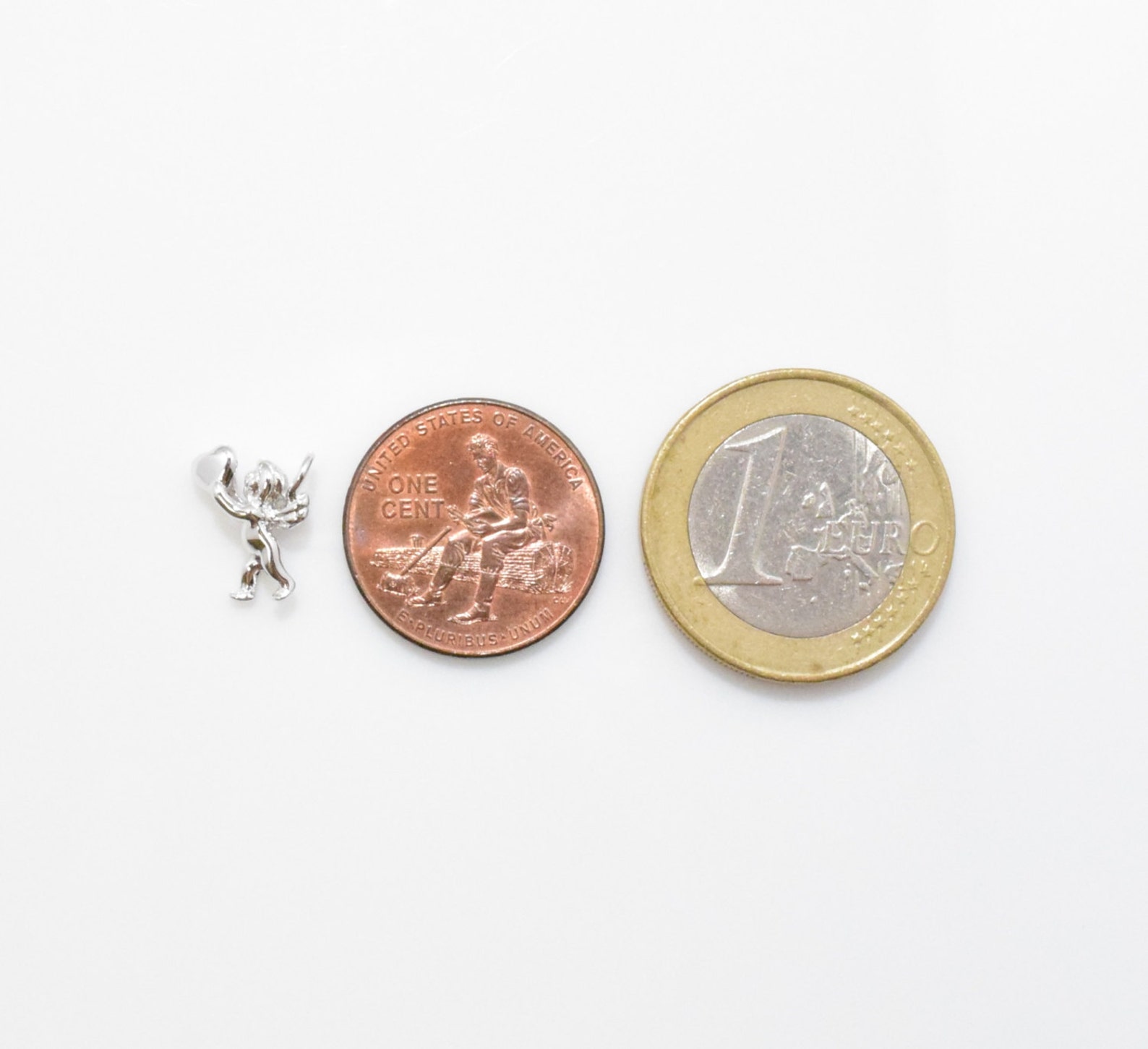 Cupid Pendant . Cupid Charm . Cupid Heart Charm . Wedding - Etsy