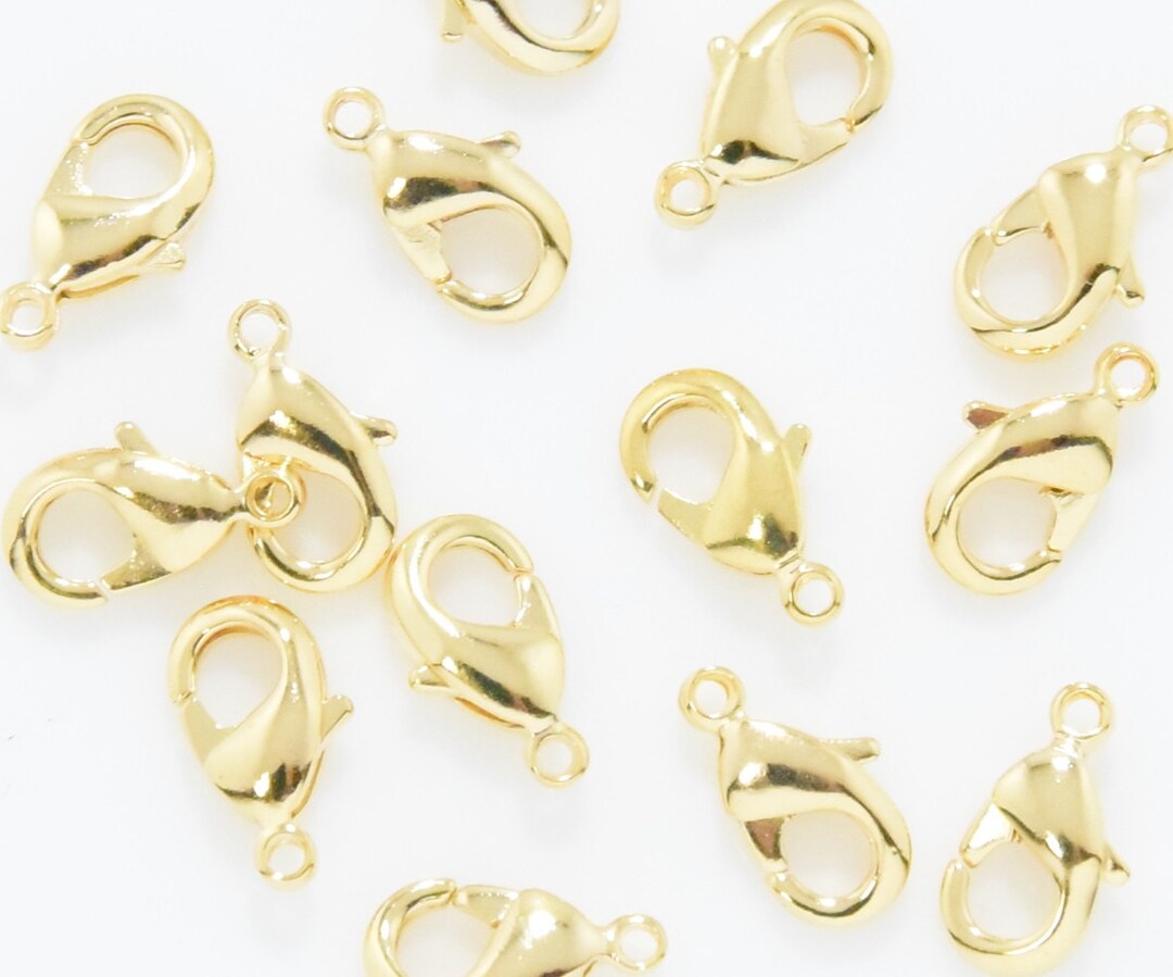 Brass Lobster Clasp 5mm X 10mm, Basic Supplies, Polished Gold - 10pcs ...