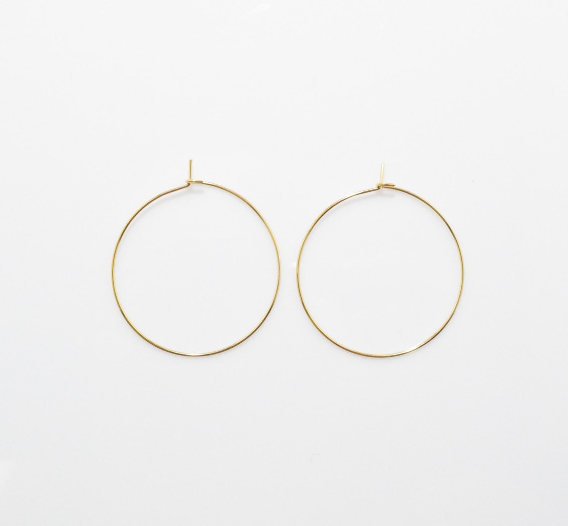 30mm Ring Hook Earring . Round Hook . Ear Wires . Earring Component ...