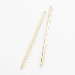 Bar Brass Pendant . Long Bar Pendant . Stick Pendant . Stick Charm ...