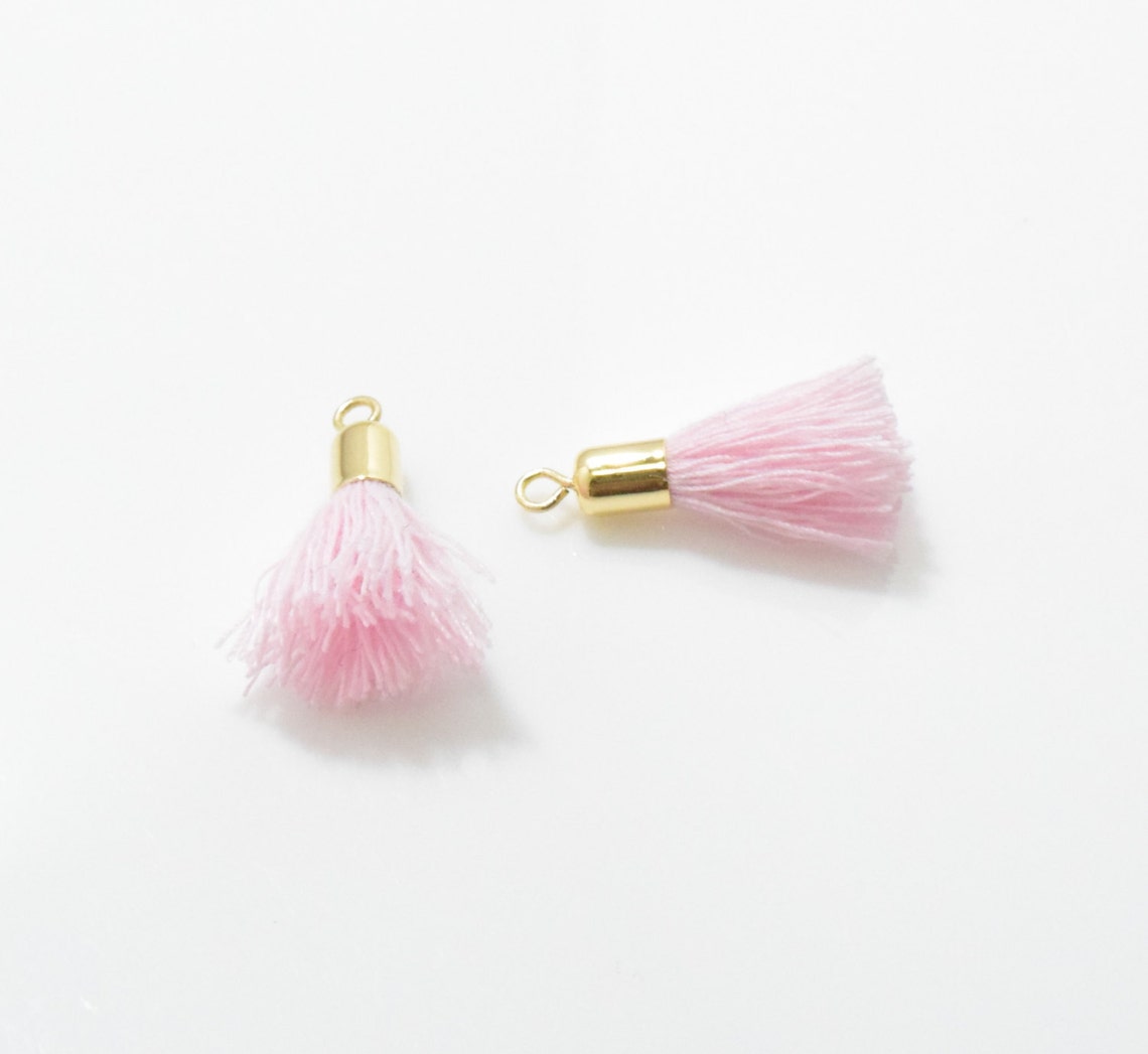 Borla de algodón de color rosa. Borla en color rosa pastel. - Etsy España
