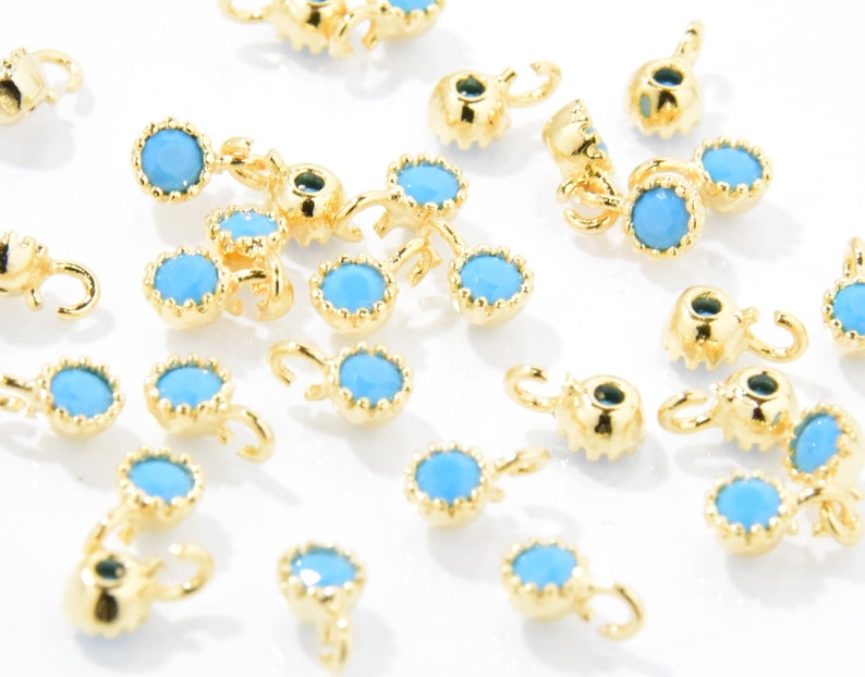 Tiny Turquoise Pendant . Turquoise Charm . Gemstone Pendant . - Etsy