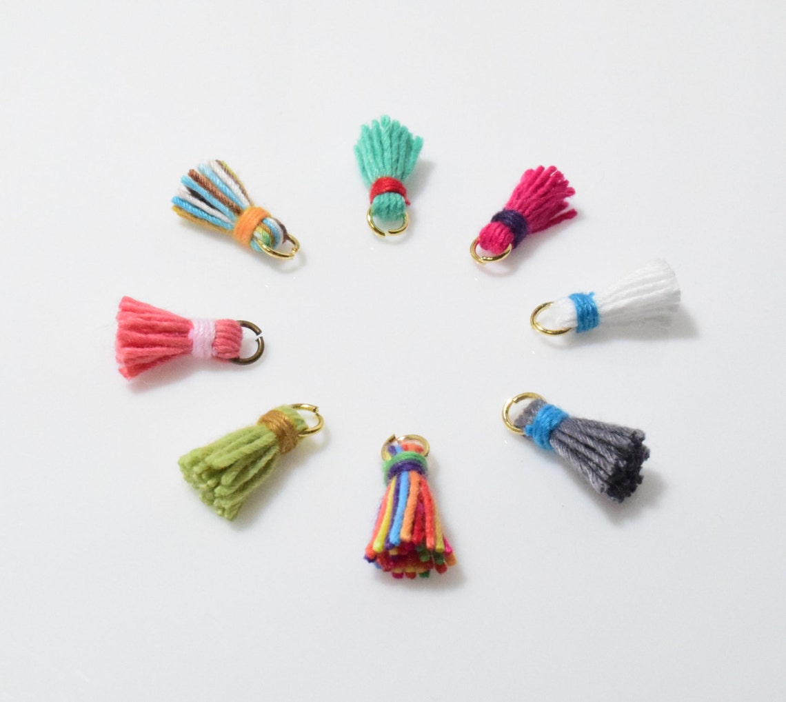 Mini Tassel . Thread Tassel . Cotton Tassel . Mix Tassel . - Etsy