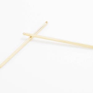 Bar Brass Pendant . Long Bar Pendant . Stick Pendant . Stick Charm ...