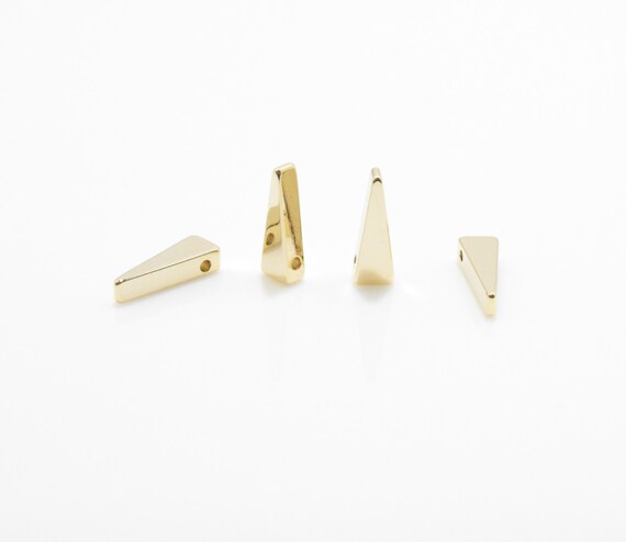 Triangle Bead . Inverted Triangle Bead . Triangle Charm . | Etsy