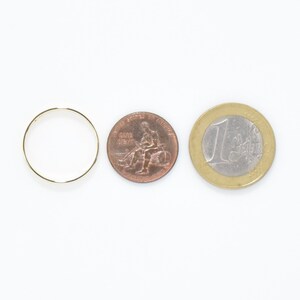 20mm Circle Pendant . Round Pendant . Ring Pendant . 16K Polished Gold ...