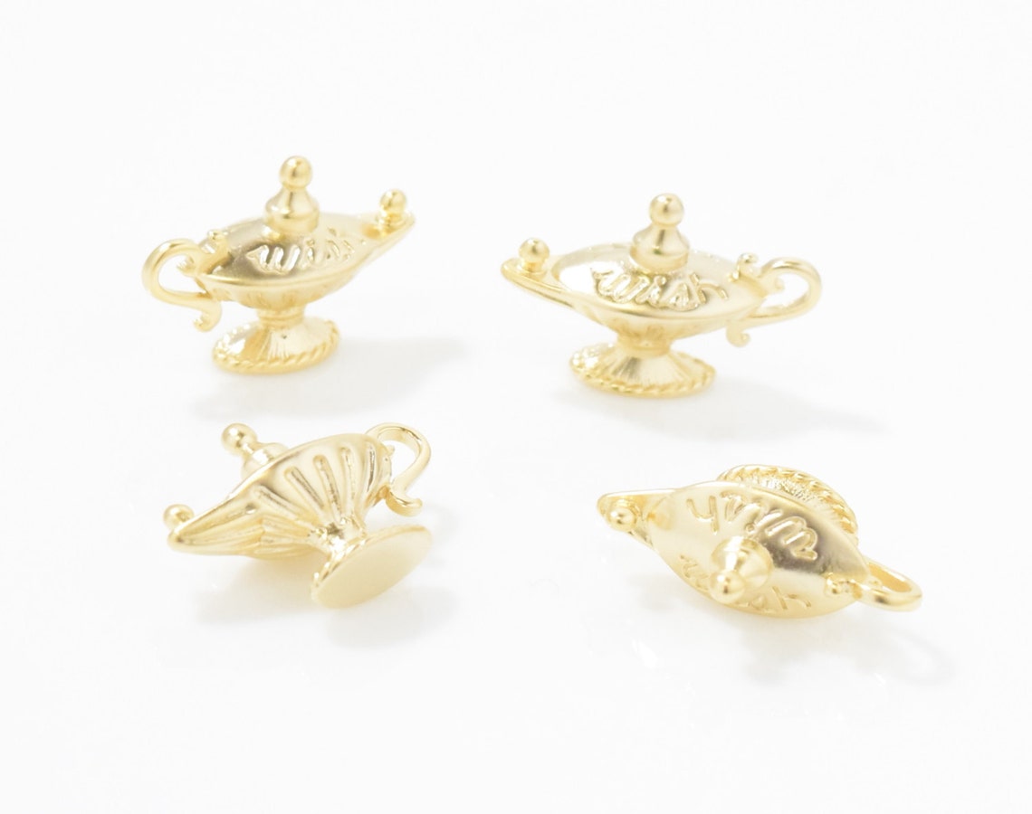Magic Lamp Pendant . Magic Lamp Charm . Wish Pendant . Wish - Etsy