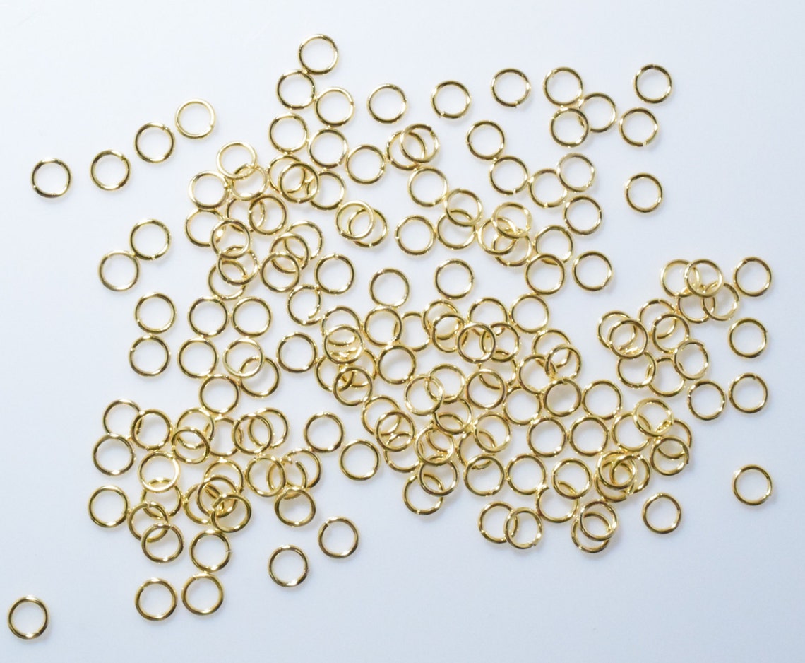 Jump Ring 0.8mm x 4mm Basic Supplies Polished Gold 100pcs | Etsy