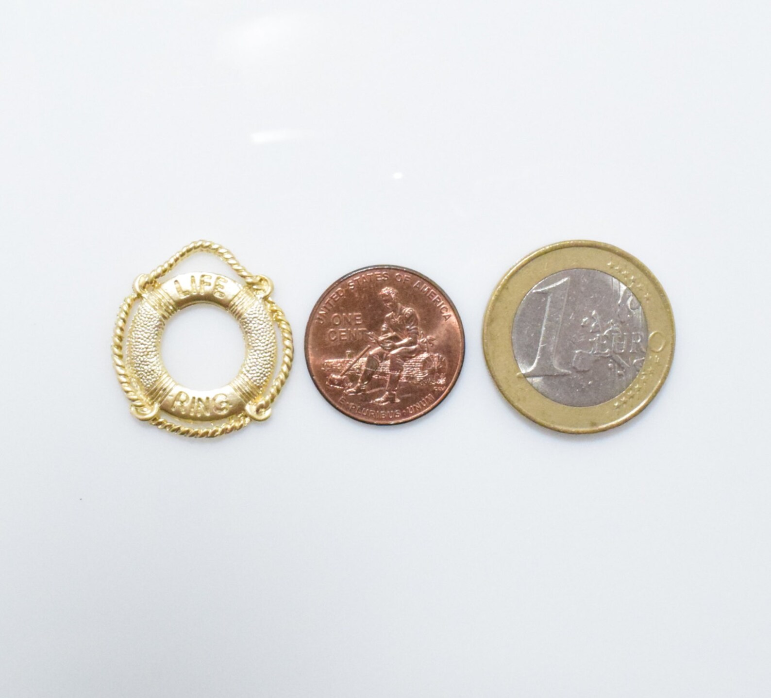 Life Ring Pendant . Life Ring Charm . Tube Charm . Tube | Etsy