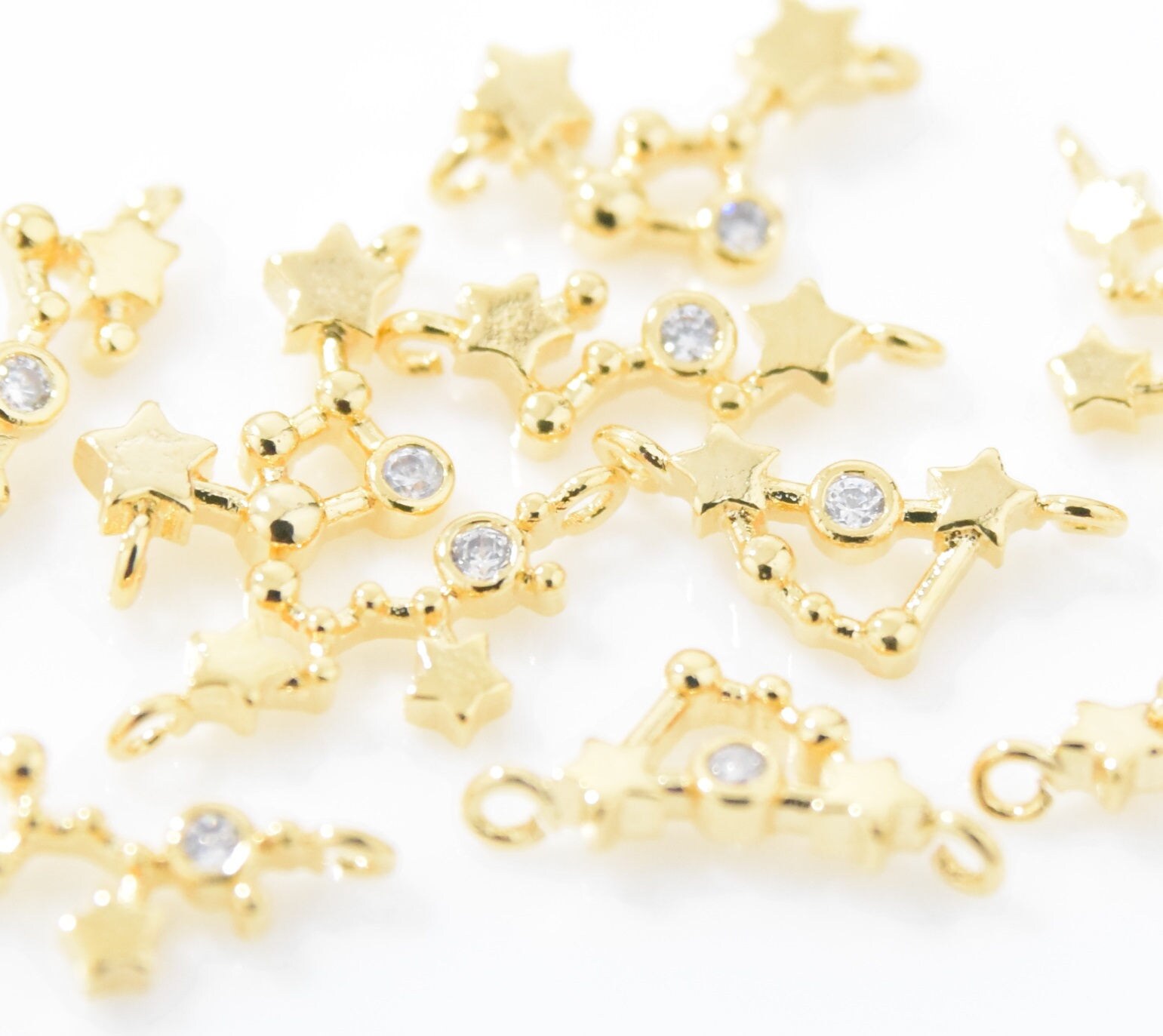 Cubic Constellation Pendant . Zodiac Sign Pendant . Tiny | Etsy