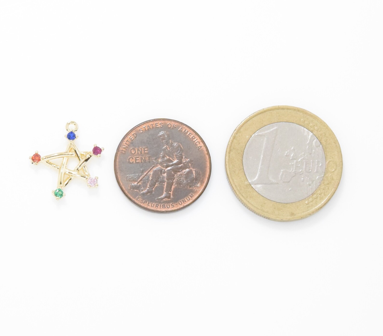 Multiple Cubic Star Pendant . Cubic Star Charm . Cubic Star - Etsy