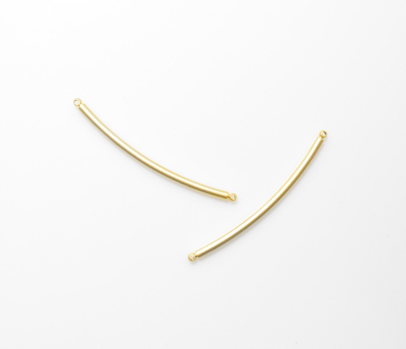 Curved Bar Brass Connector . Stick Pendant . Jewelry Craft - Etsy
