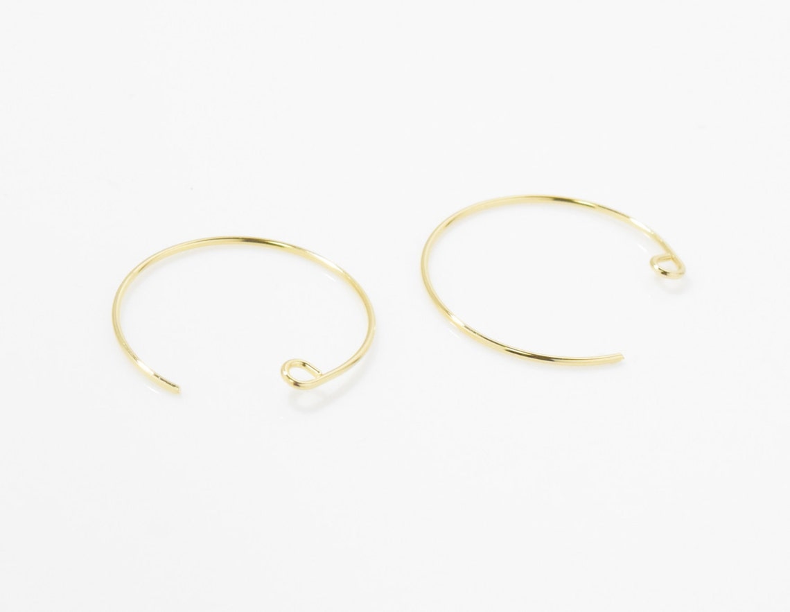 25mm Half Ring Hook Earring . Ring Hook . Round Hook . Ear - Etsy