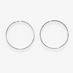 20mm Circle Pendant . Round Pendant . Ring Pendant . Polished Rhodium ...