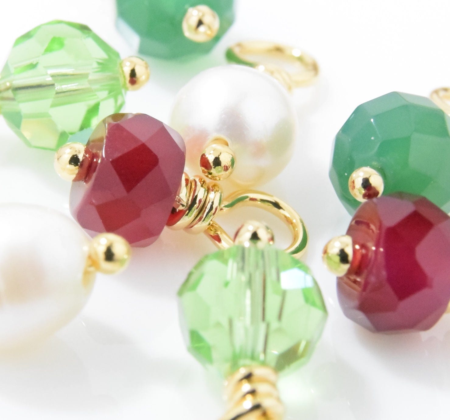 Birthstone Pendant . Birthstone Charm . Birthstones Beads . | Etsy