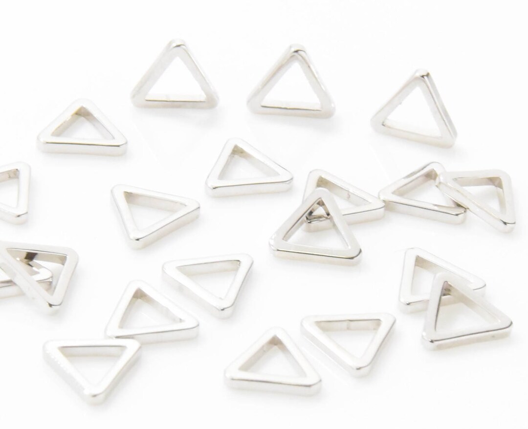 7.5MM Triangle Pendant (small) . Triangle Bead . Triangle Charm ...