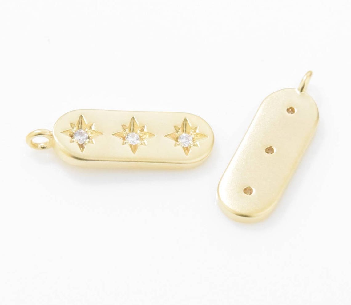 Cubic Star Pendant . Cubic Star Charm . Cubic Star Beads . - Etsy