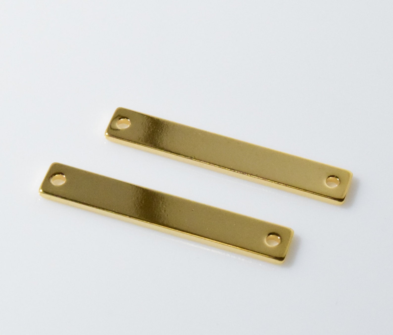 Bar Brass Connector Flat Brass Pendant . Jewelry Craft Supply - Etsy