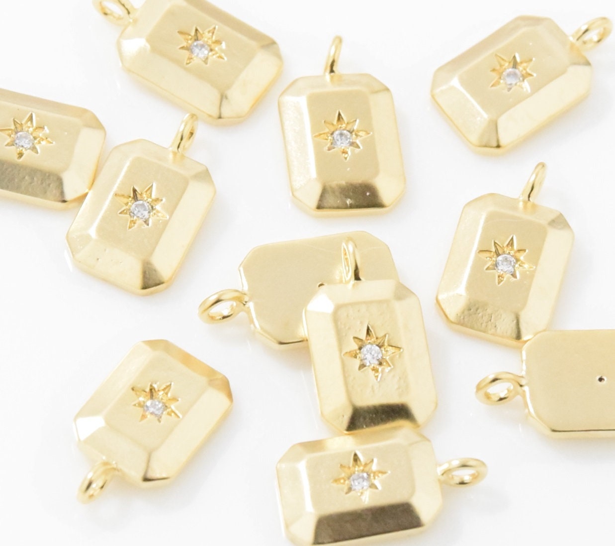 Cubic Rectangle Pendant . Cubic Star Pendant . Cubic Rectangle - Etsy