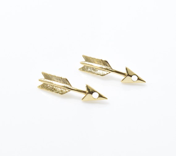 Arrow Brass Pendant . Arrow Connector . Arrow Charm . Jewelry - Etsy