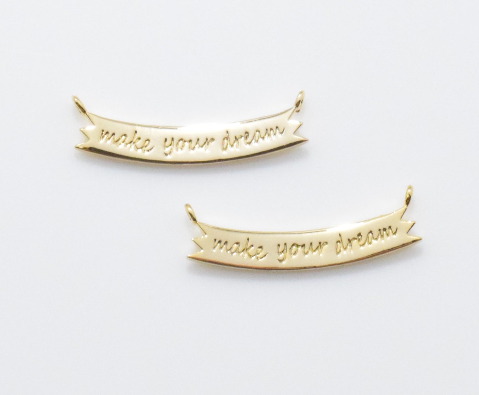 Lettering Bar Connector . Lettering Bar Pendant . Message Bar - Etsy