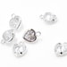 Cubic Heart Pendant . Heart Charm . Cubic Zirconia . Wedding Jewelry ...