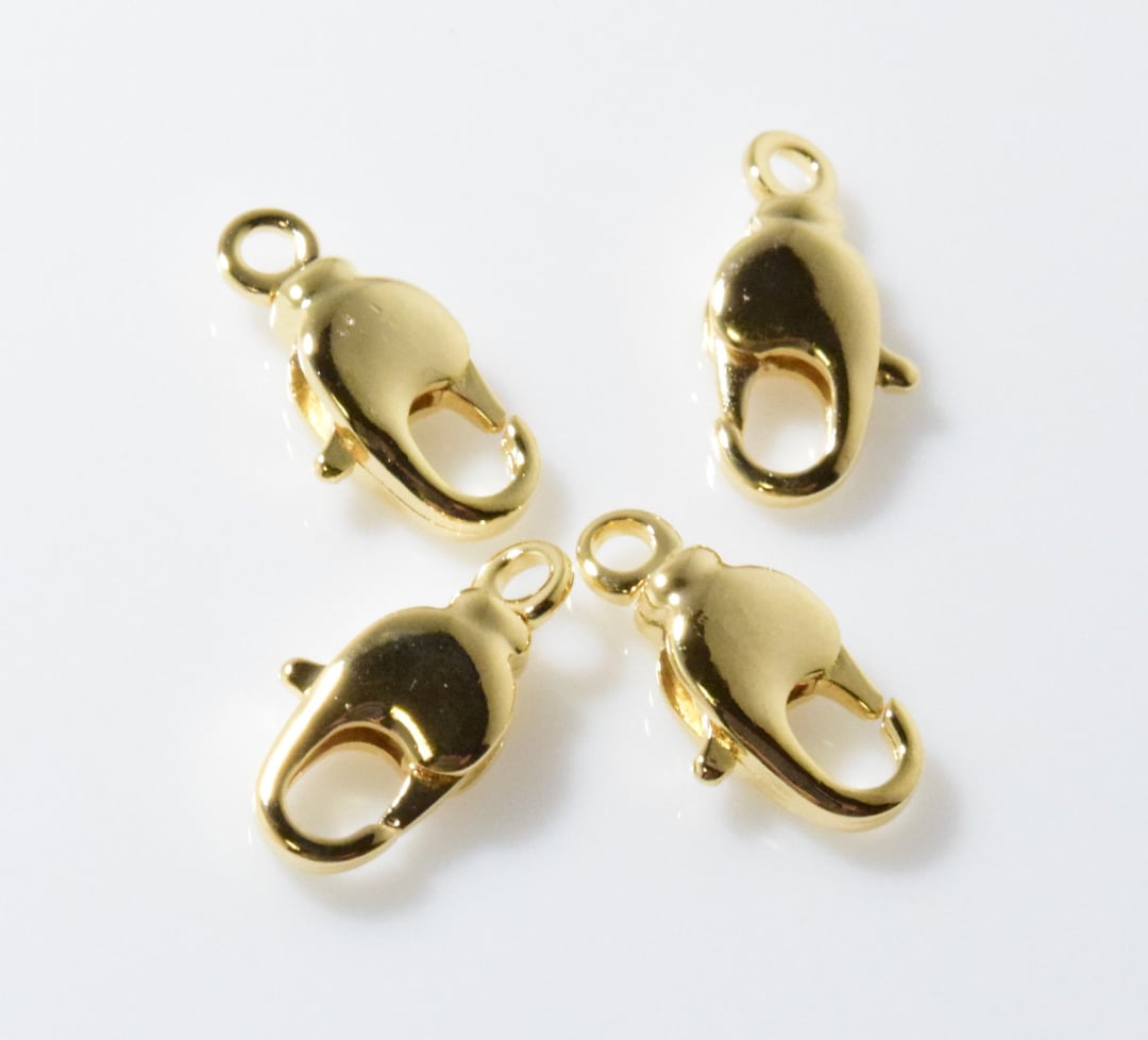 Brass Lobster Clasp 5mm X 11mm, Basic Supplies, Polished Gold - 10pcs ...