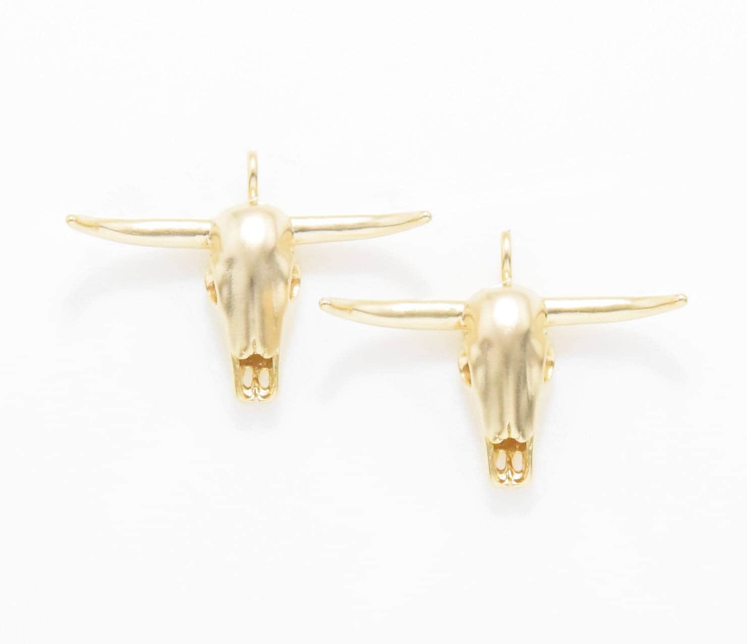 Buffalo Head Pendant . Buffalo Head Charm . Buffalo Head Beads | Etsy