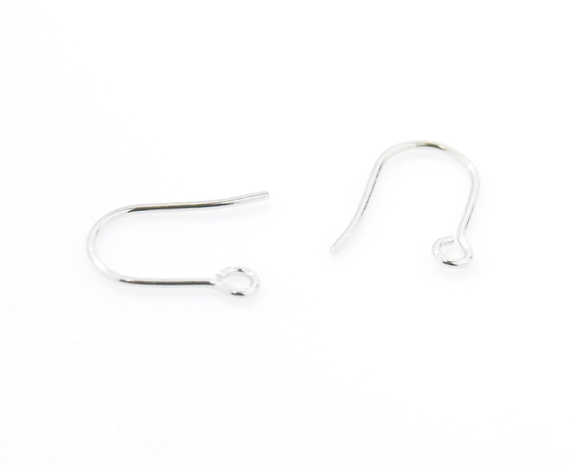 Basic Hook Earring . Tiny Hook Earring . Ear Wires . Polished | Etsy