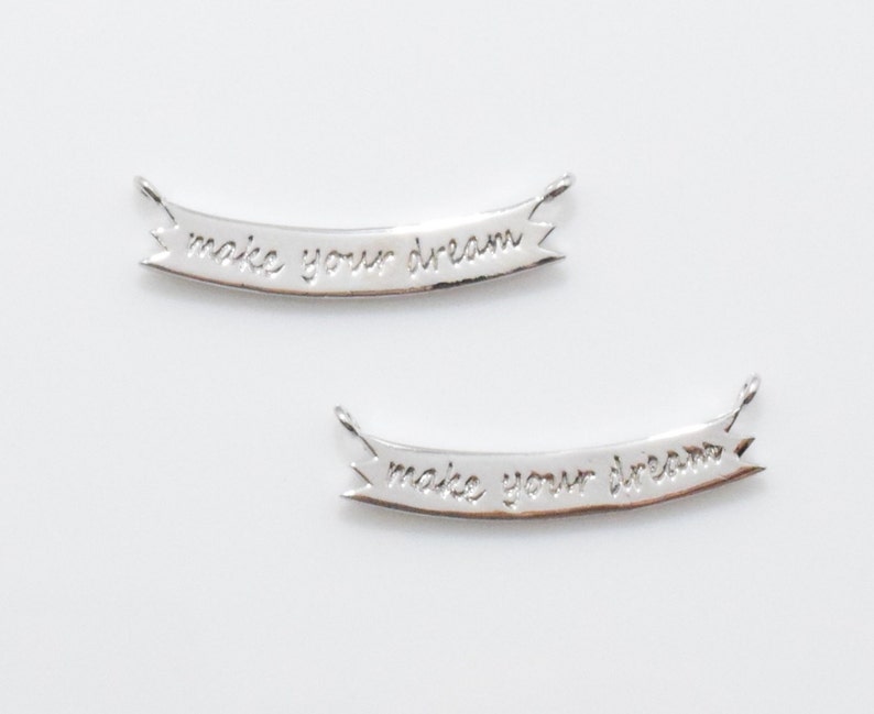 Lettering Bar Connector . Lettering Bar Pendant . Message Bar - Etsy