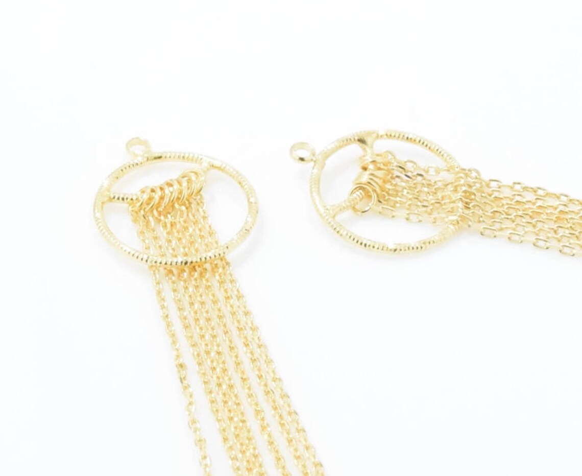Long Chain Drop Pendant . Chandelier Pendant . Party Jewelry . Wedding ...