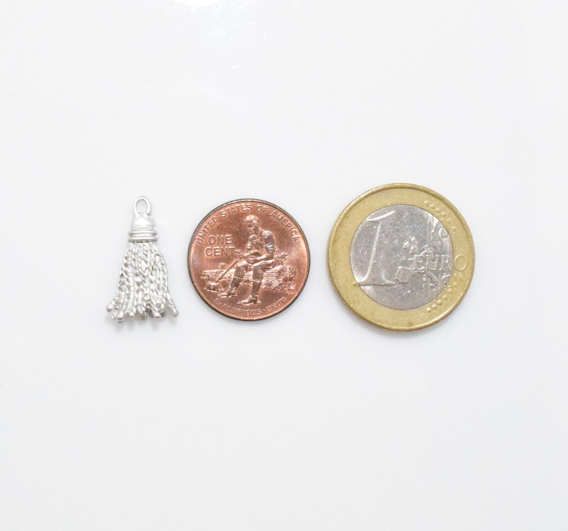 Silver Tassel Pendant . Metal Tassel . Tassel Charm . Jewelry - Etsy
