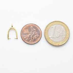 Brass Bail . Metal Bail . Basic Supplies . 16K Polished Gold Plated ...