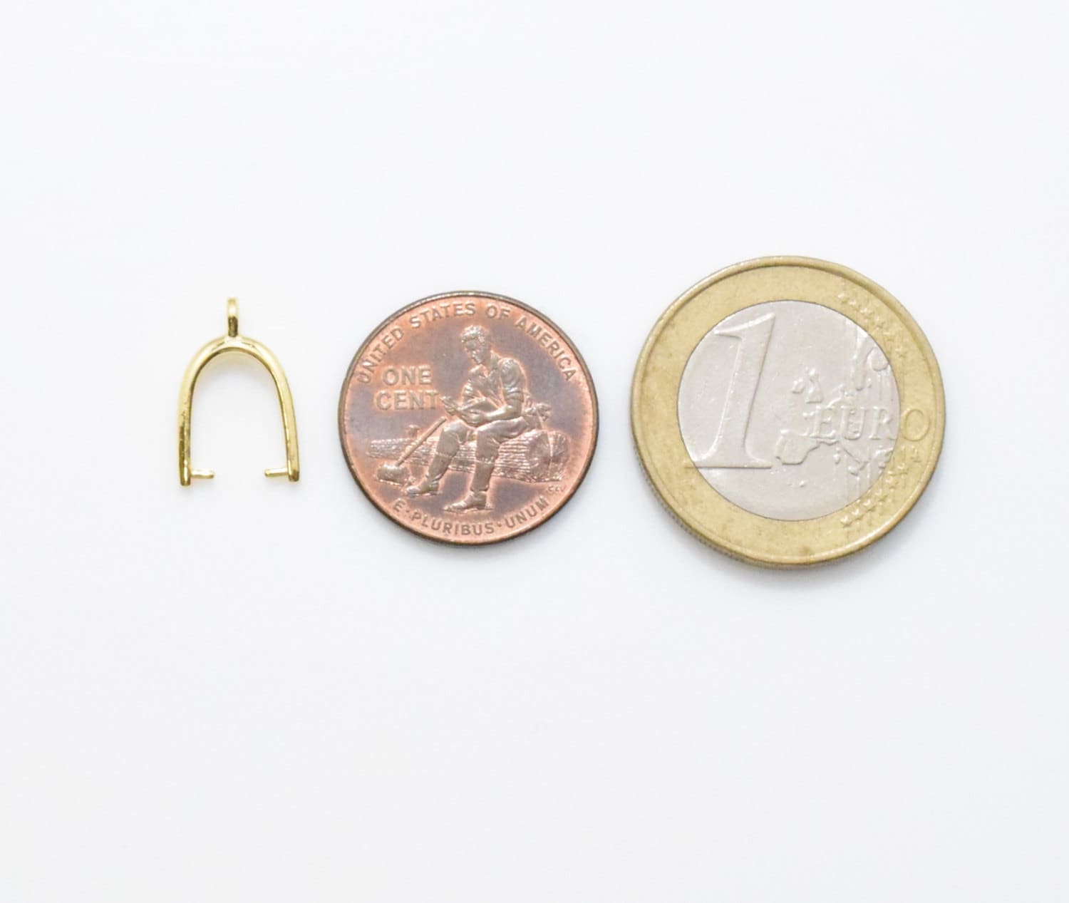 Brass Bail . Metal Bail . Basic Supplies . 16K Polished Gold Plated ...